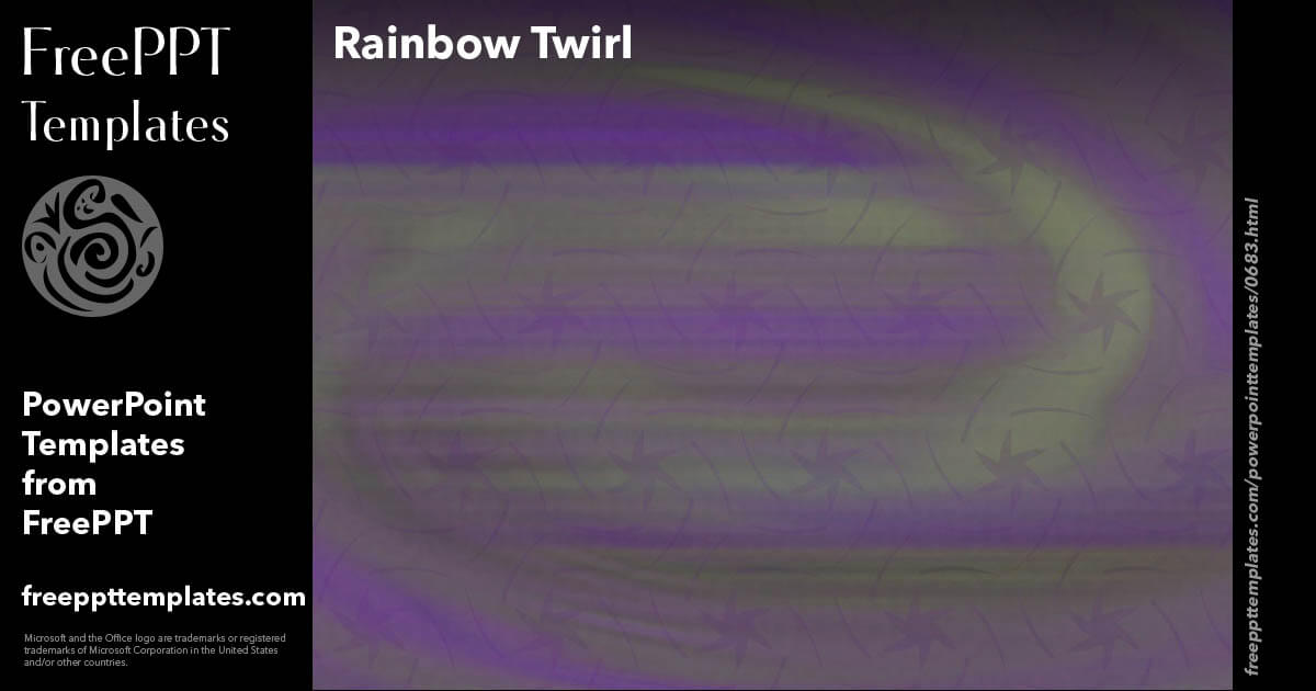 Rainbow Twirl - PowerPoint Templates