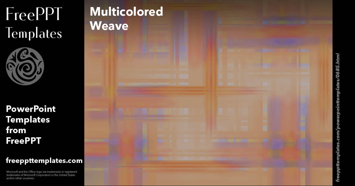 Multicolored Weave - PowerPoint Templates