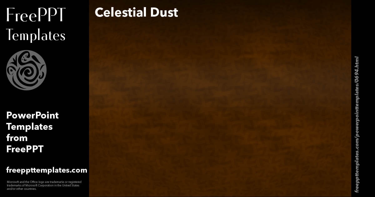 Celestial Dust - PowerPoint Templates