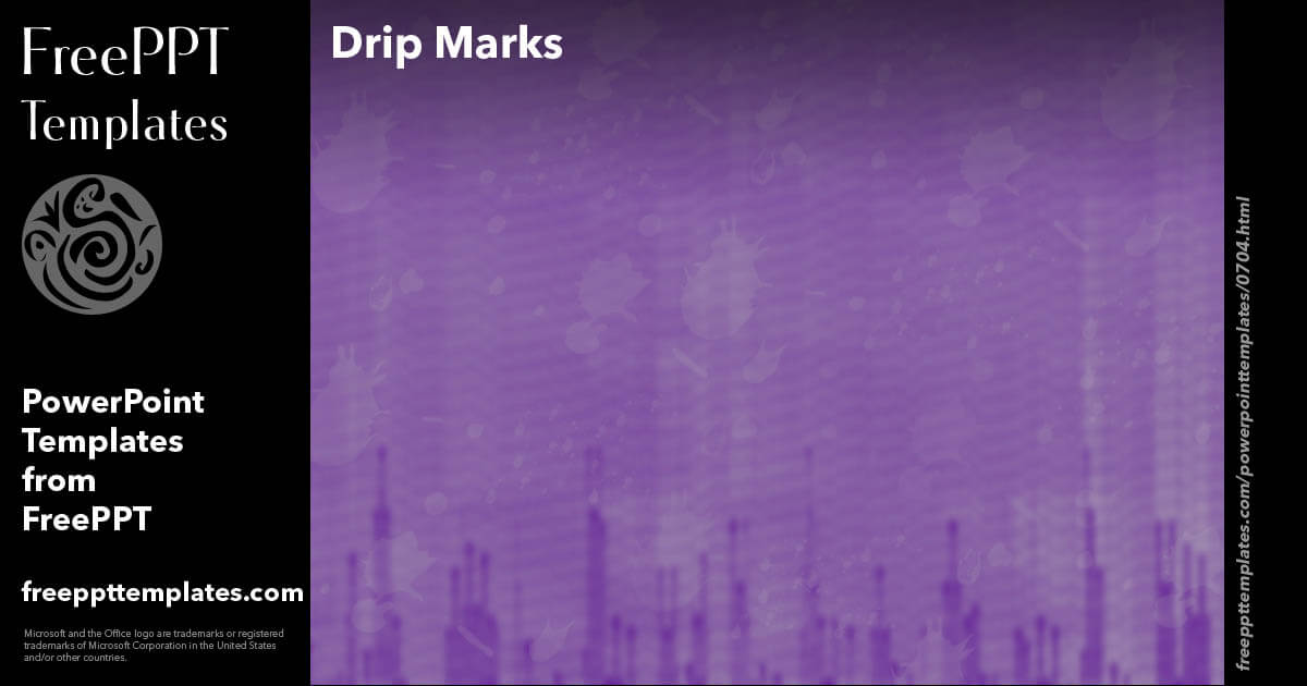 Drip Marks - PowerPoint Templates