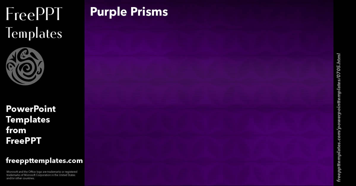 Purple Prisms - PowerPoint Templates
