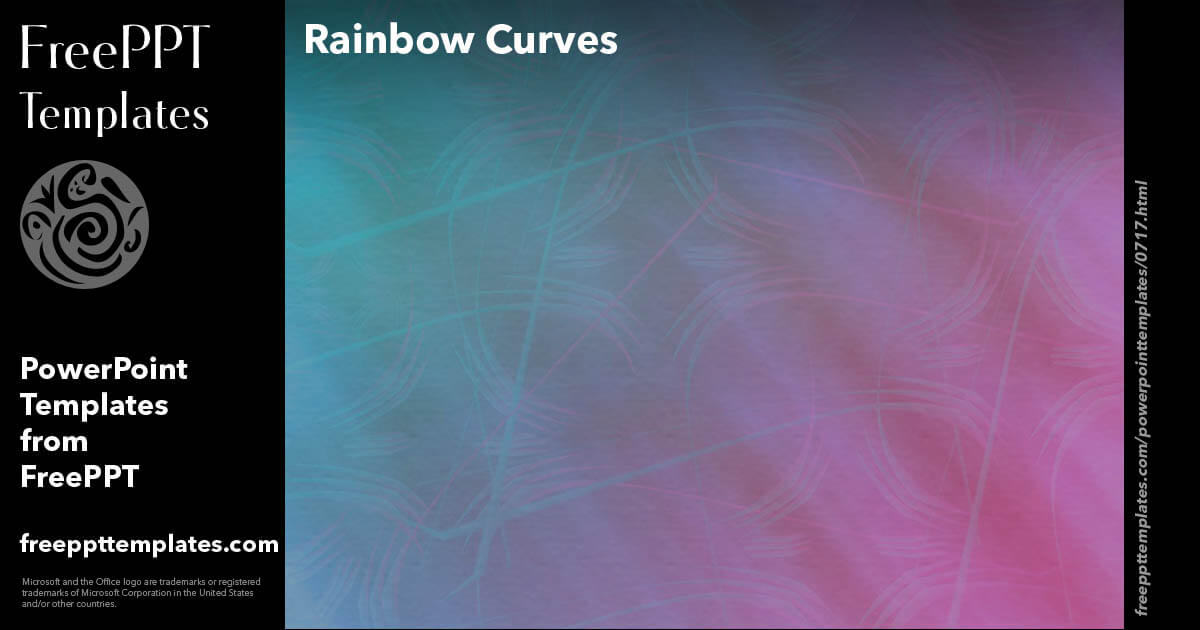 Rainbow Curves - PowerPoint Templates