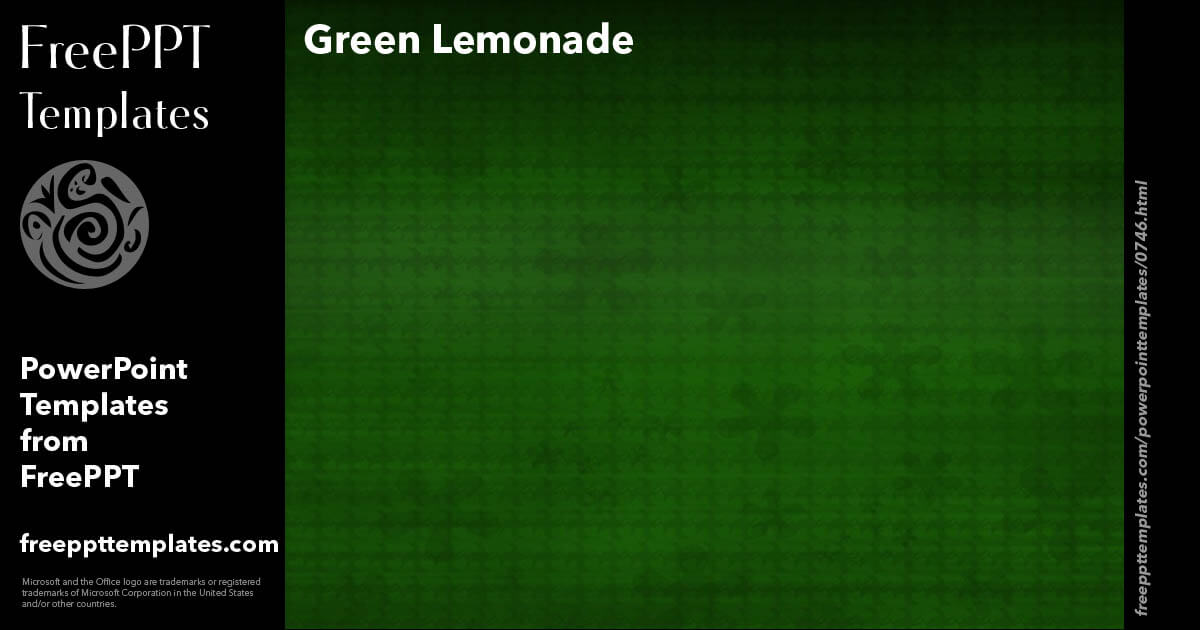 Green Lemonade - PowerPoint Templates