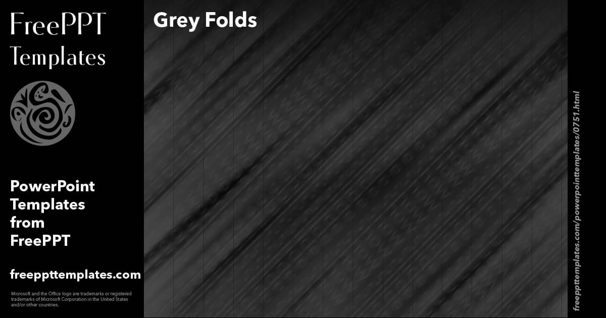 Grey Folds - PowerPoint Templates