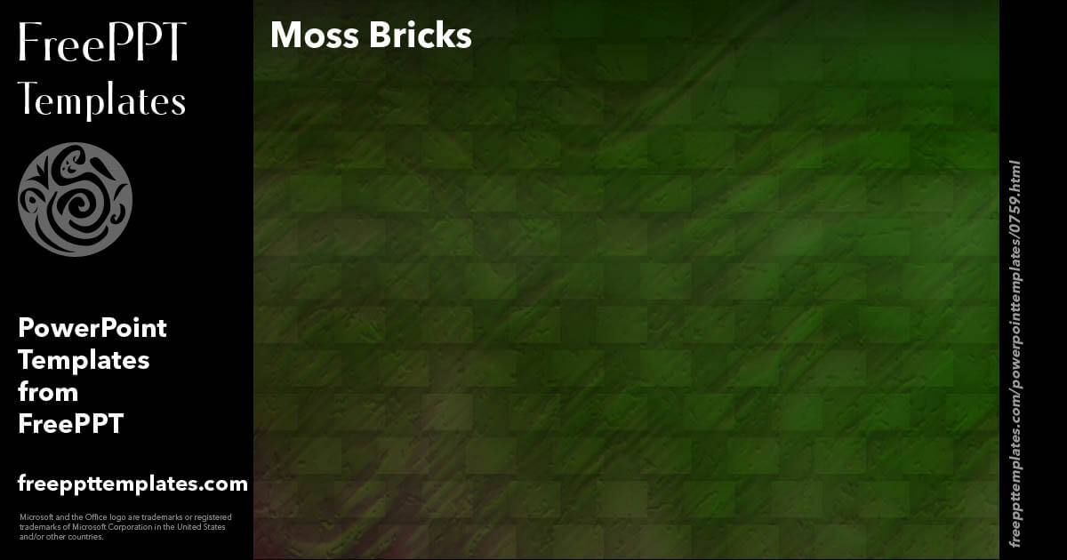Moss Bricks - PowerPoint Templates