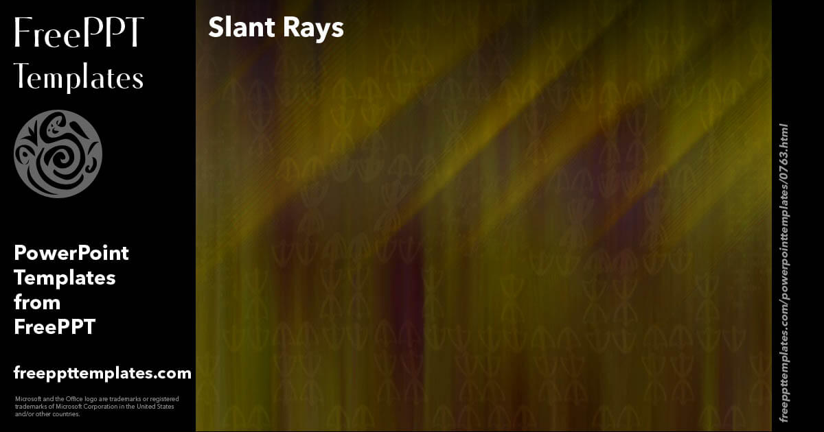 Slant Rays - PowerPoint Templates
