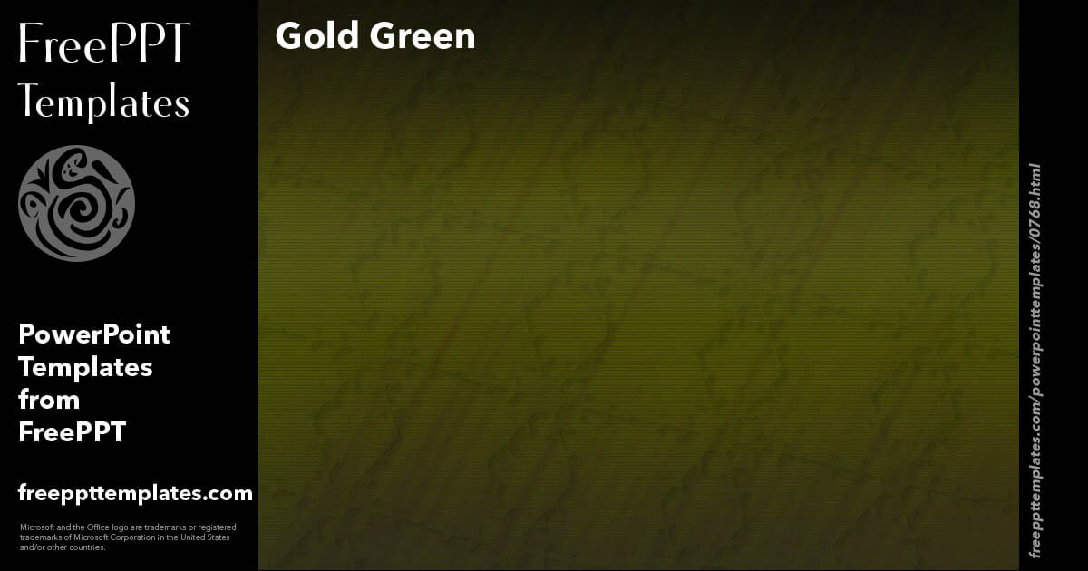 Gold Green - PowerPoint Templates