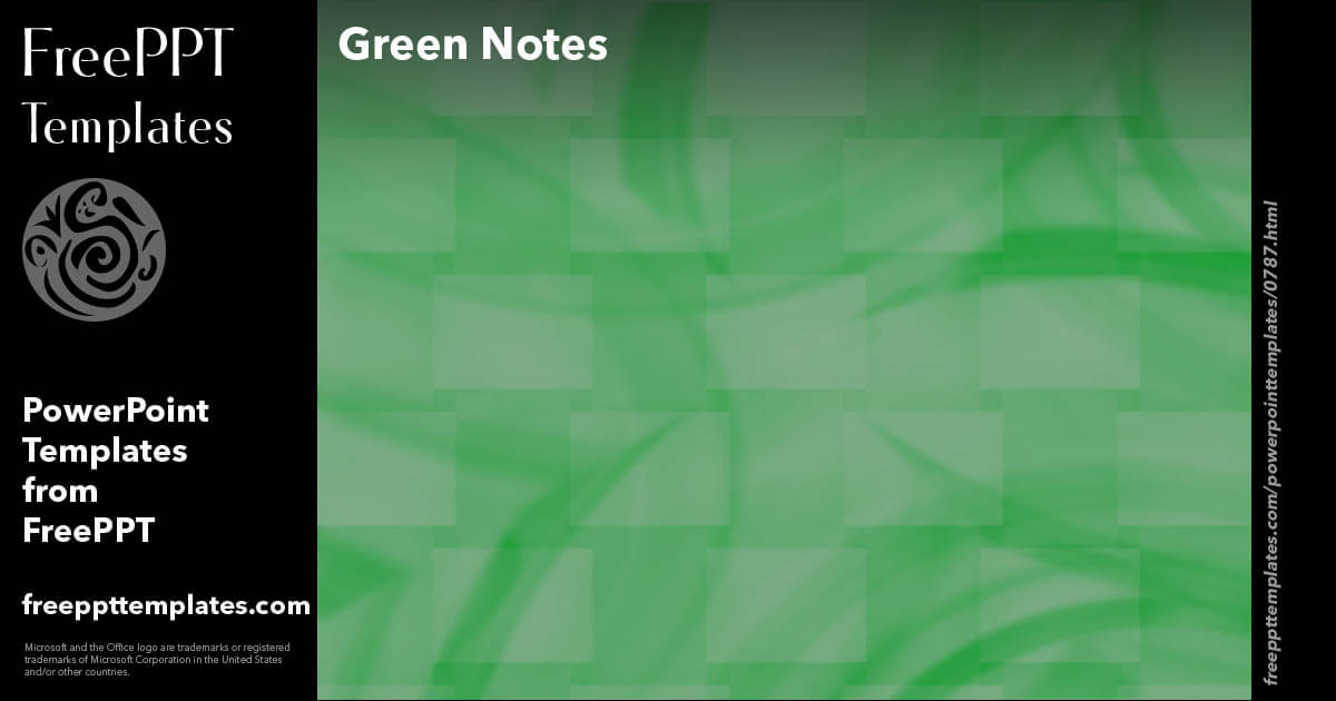 Green Notes - PowerPoint Templates