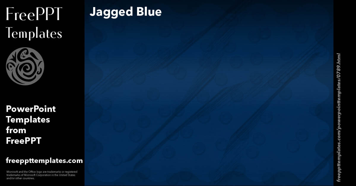 Jagged Blue - PowerPoint Templates