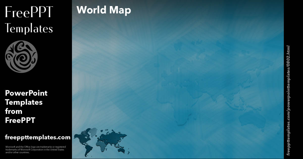 World Map 06 - PowerPoint Templates