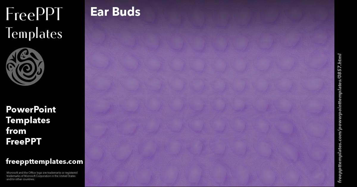 Ear Buds - PowerPoint Templates