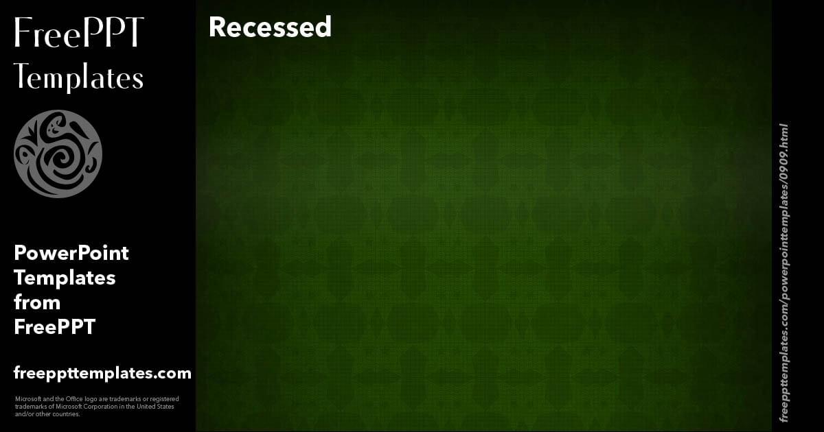 Recessed - PowerPoint Templates