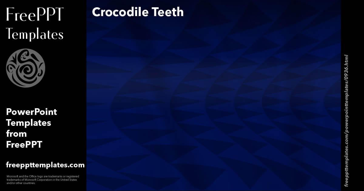 Crocodile Teeth - PowerPoint Templates