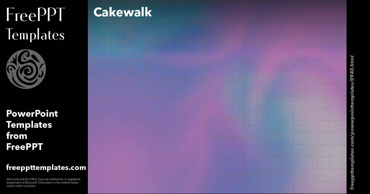 Cakewalk - PowerPoint Templates