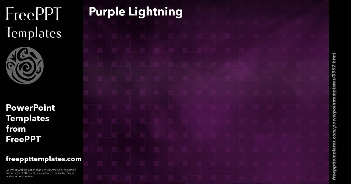 Purple Lightning - PowerPoint Templates