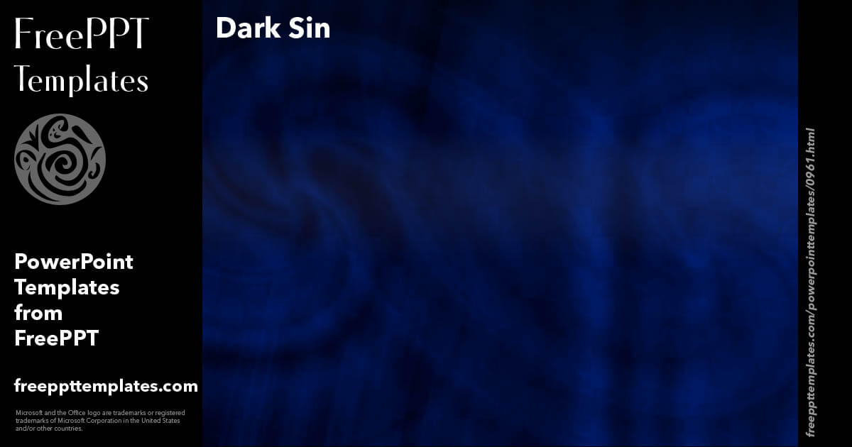 Dark Sin - PowerPoint Templates