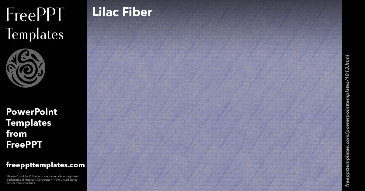 Lilac Fiber - PowerPoint Templates