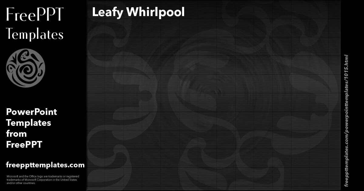 Leafy Whirlpool - PowerPoint Templates