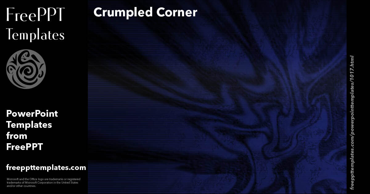 Crumpled Corner - PowerPoint Templates