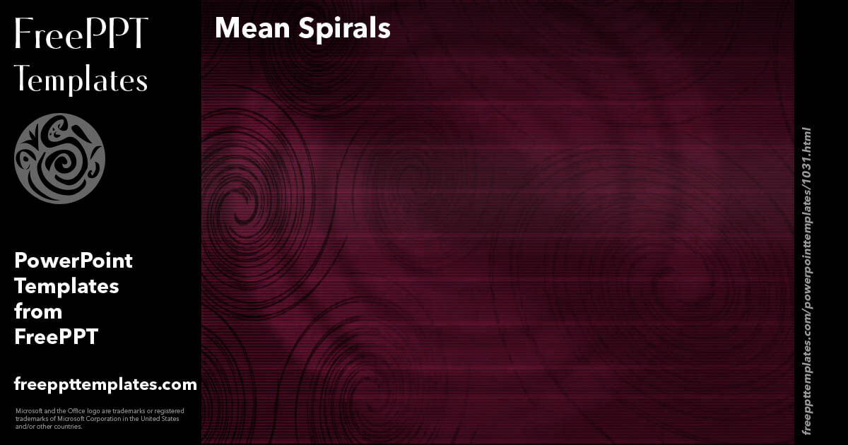 Mean Spirals - PowerPoint Templates
