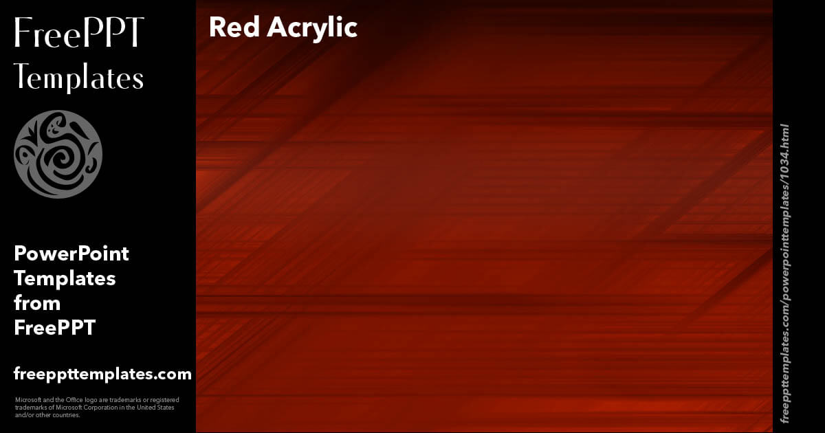 Red Acrylic - PowerPoint Templates