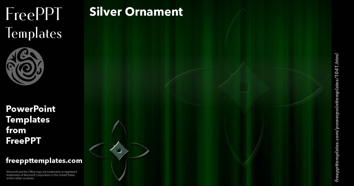 Silver Ornament - PowerPoint Templates