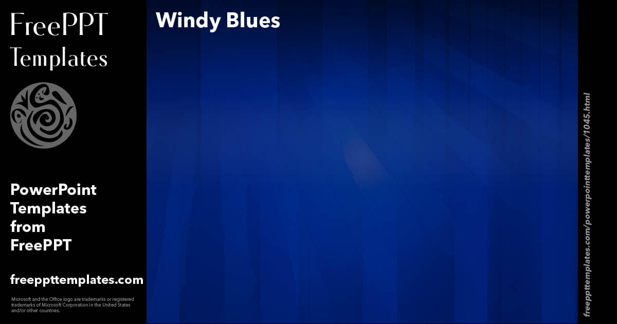 Windy Blues - PowerPoint Templates
