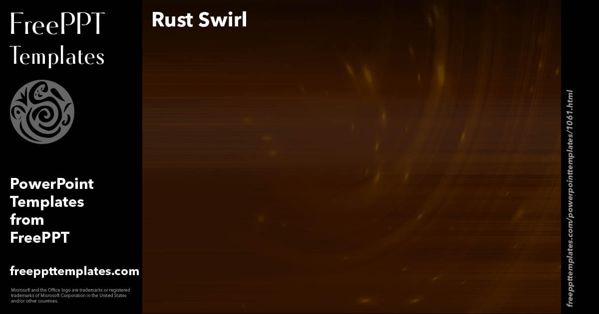 Rust Swirl - PowerPoint Templates