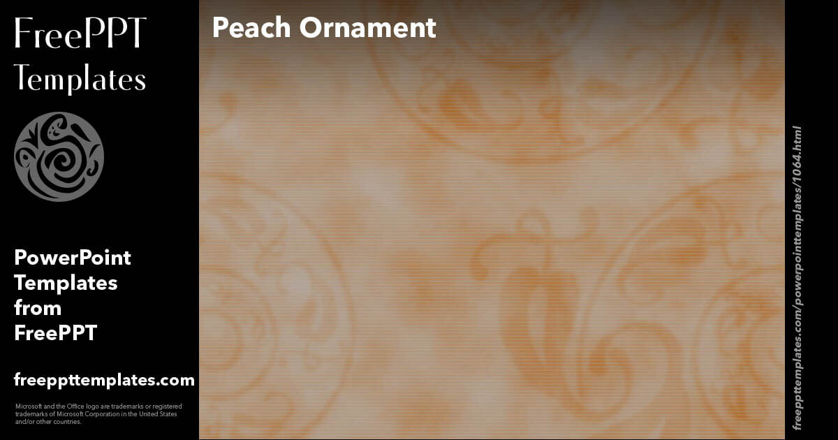 Peach Ornament - PowerPoint Templates