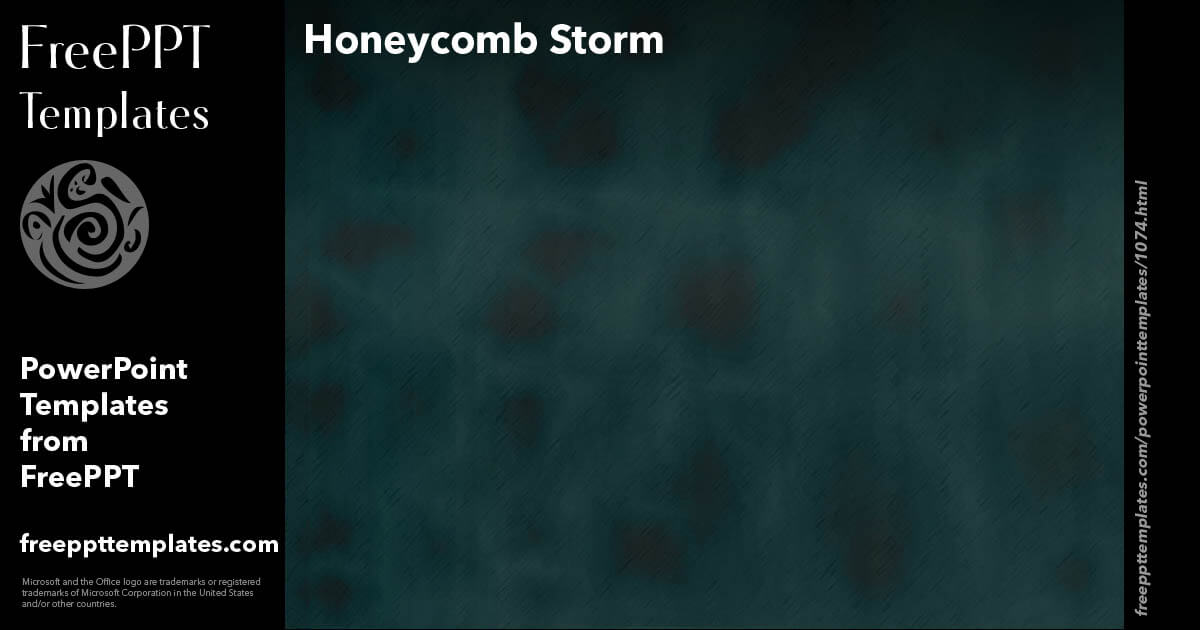 Honeycomb Storm - PowerPoint Templates