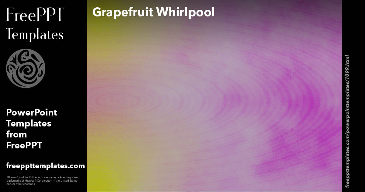 Grapefruit Whirlpool - PowerPoint Templates