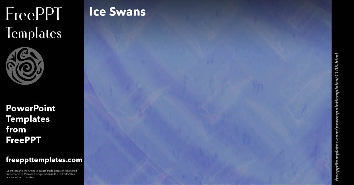 Ice Swans - PowerPoint Templates