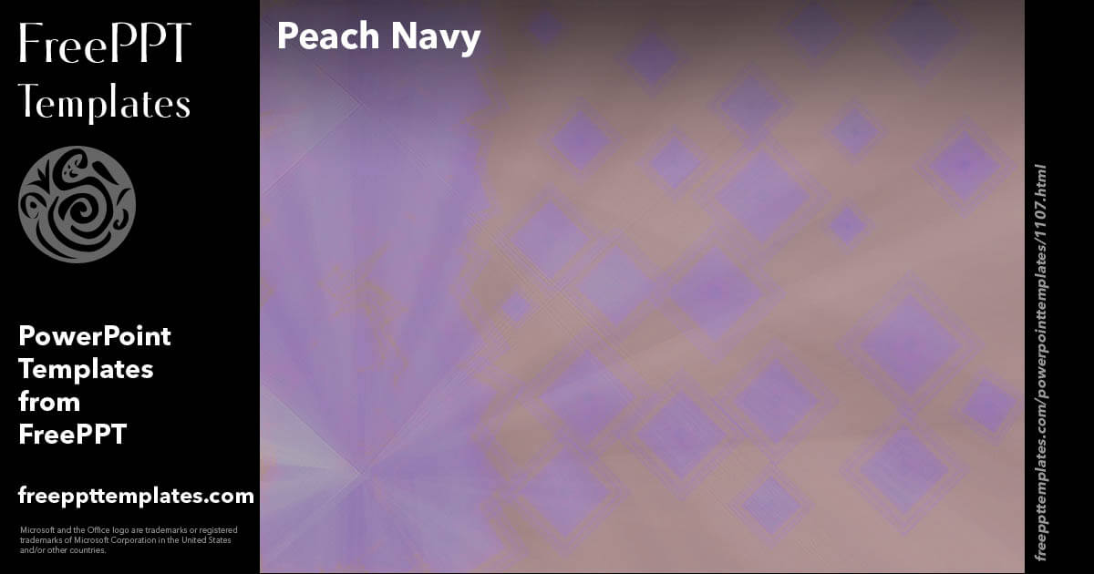 Peach Navy - PowerPoint Templates