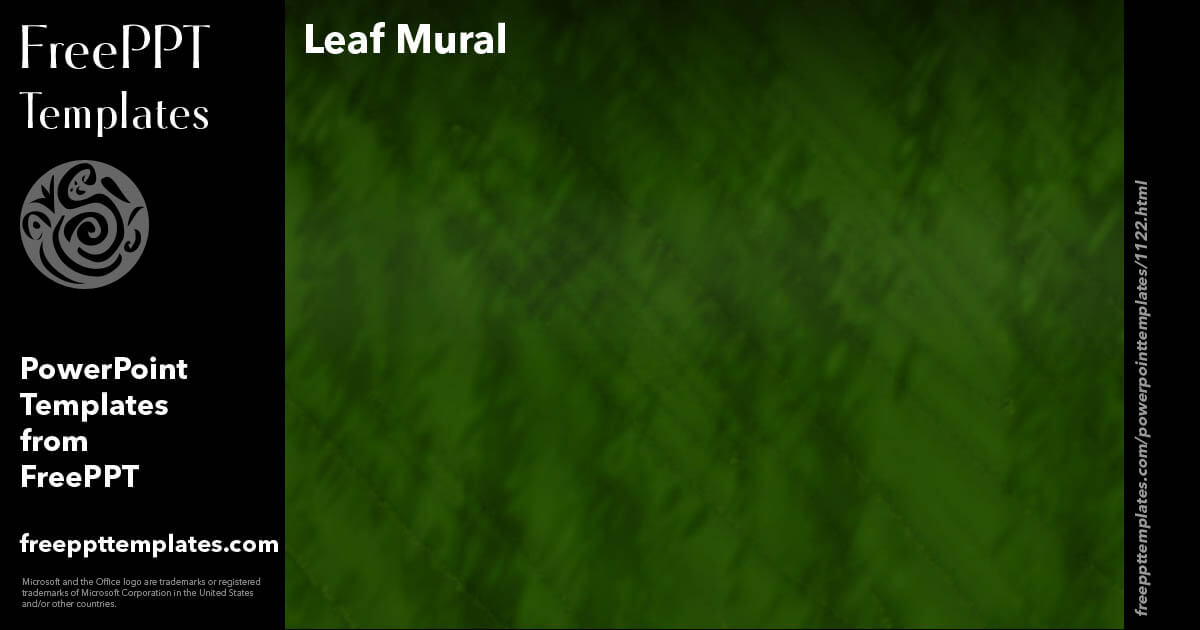 Leaf Mural - PowerPoint Templates