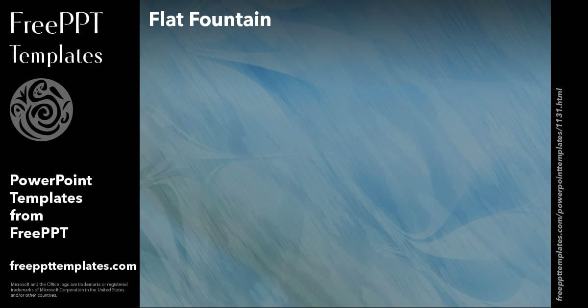 Flat Fountain - PowerPoint Templates