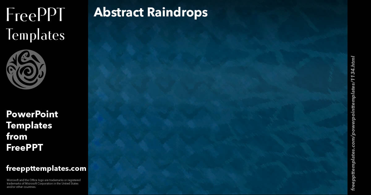Abstract Raindrops - PowerPoint Templates