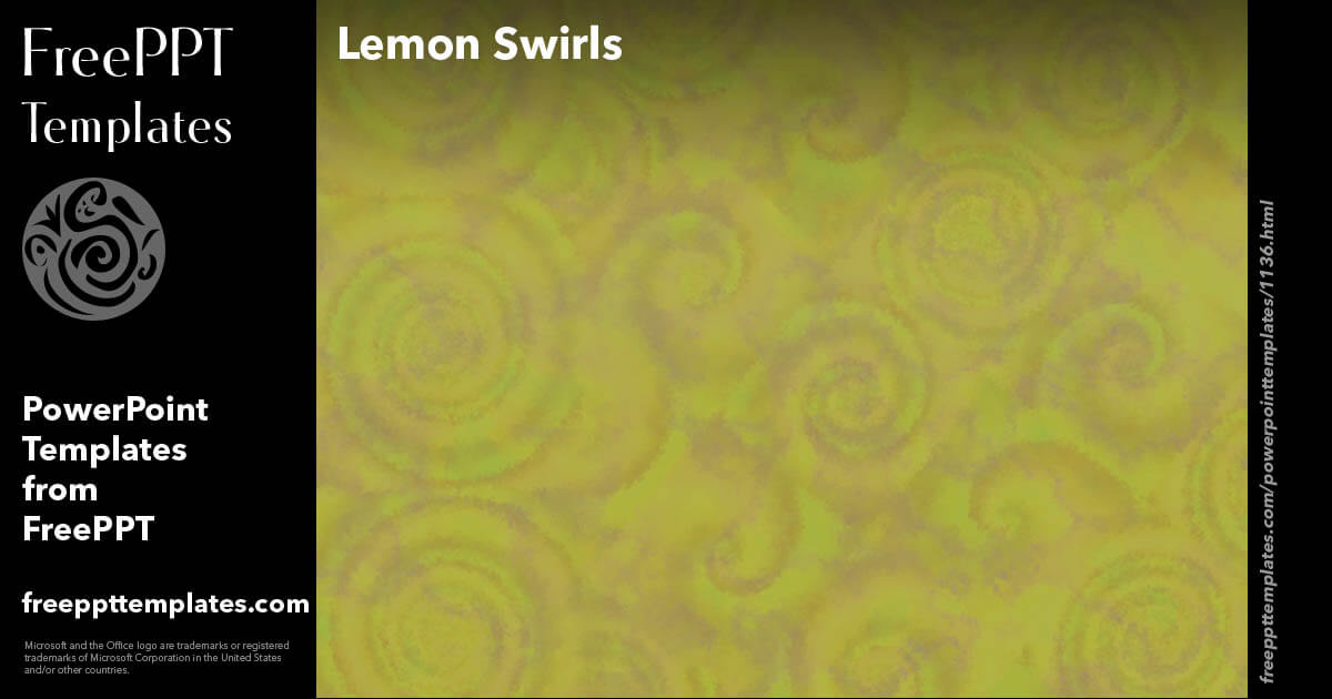 Lemon Swirls - PowerPoint Templates