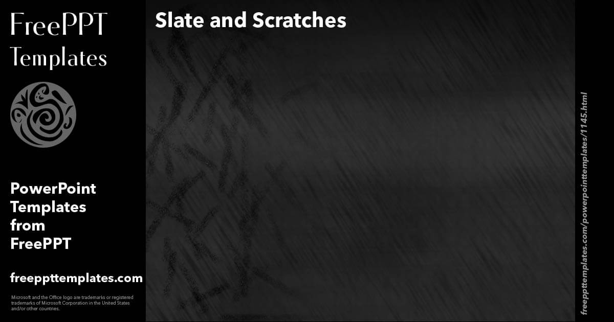 Slate and Scratches - PowerPoint Templates