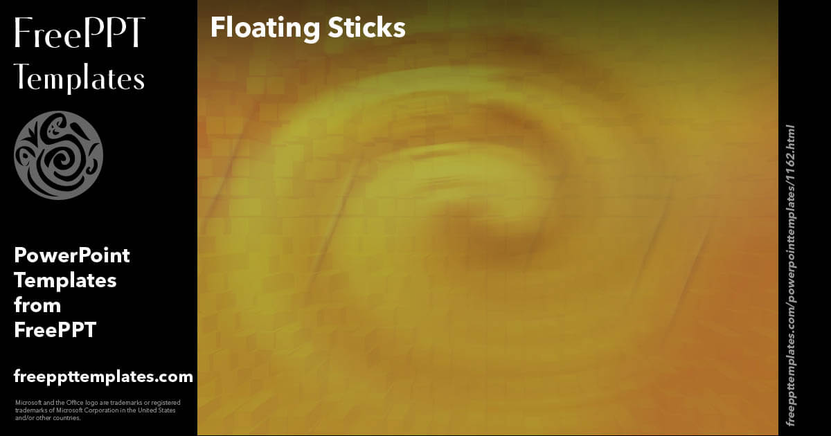 Floating Sticks - PowerPoint Templates
