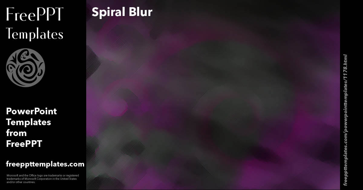 Spiral Blur - PowerPoint Templates