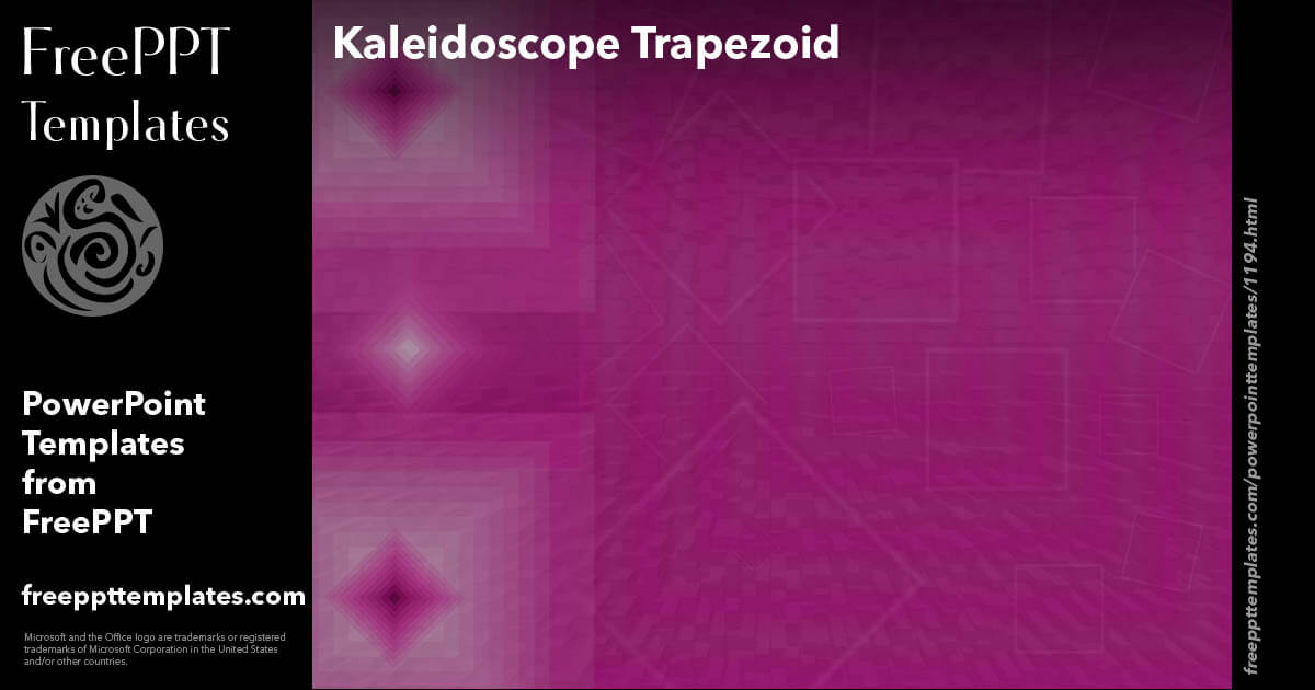 Kaleidoscope Trapezoid - PowerPoint Templates
