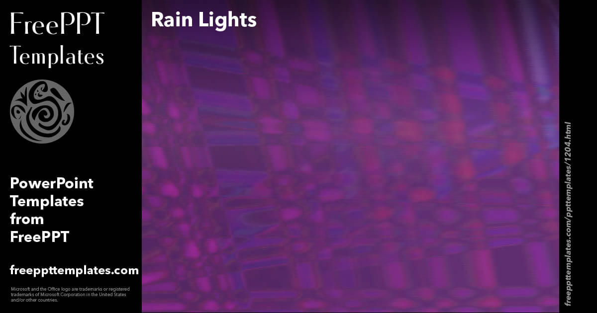 Rain Lights - PowerPoint Templates