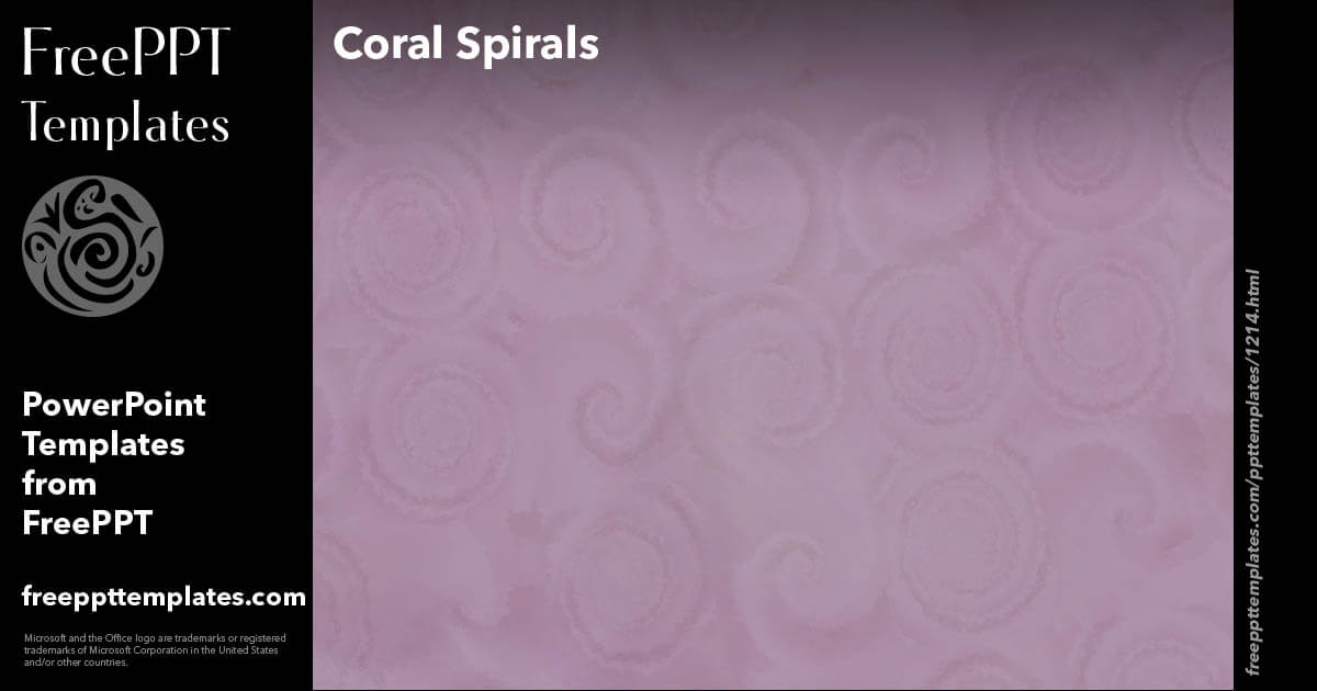 Coral Spirals - PowerPoint Templates