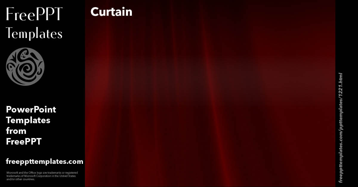 Curtain 07 - PowerPoint Templates