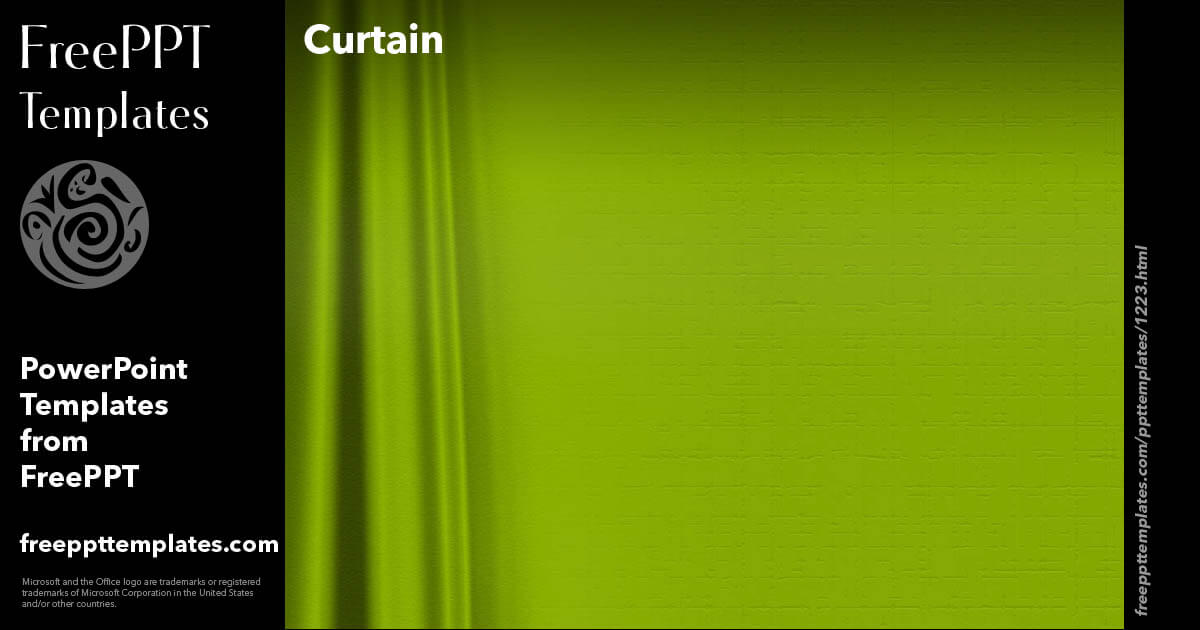 Curtain 09 - PowerPoint Templates