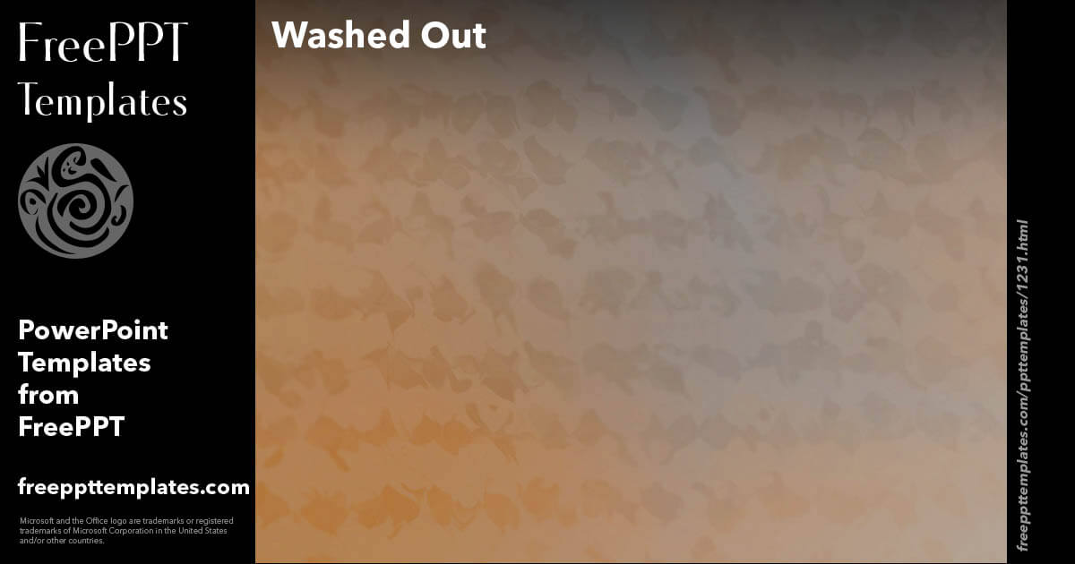Washed Out - PowerPoint Templates
