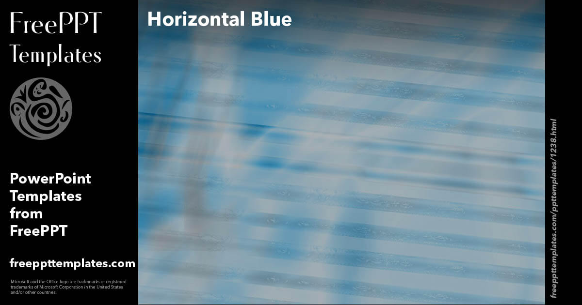 Horizontal Blue - PowerPoint Templates