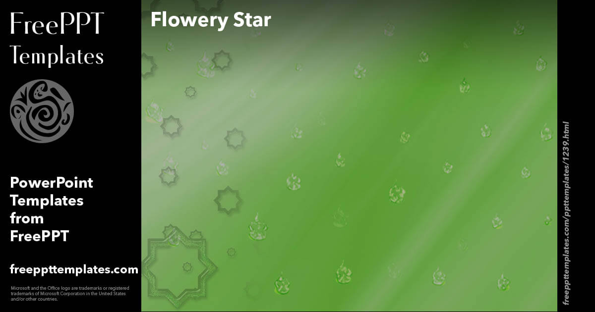 Flowery Star - PowerPoint Templates
