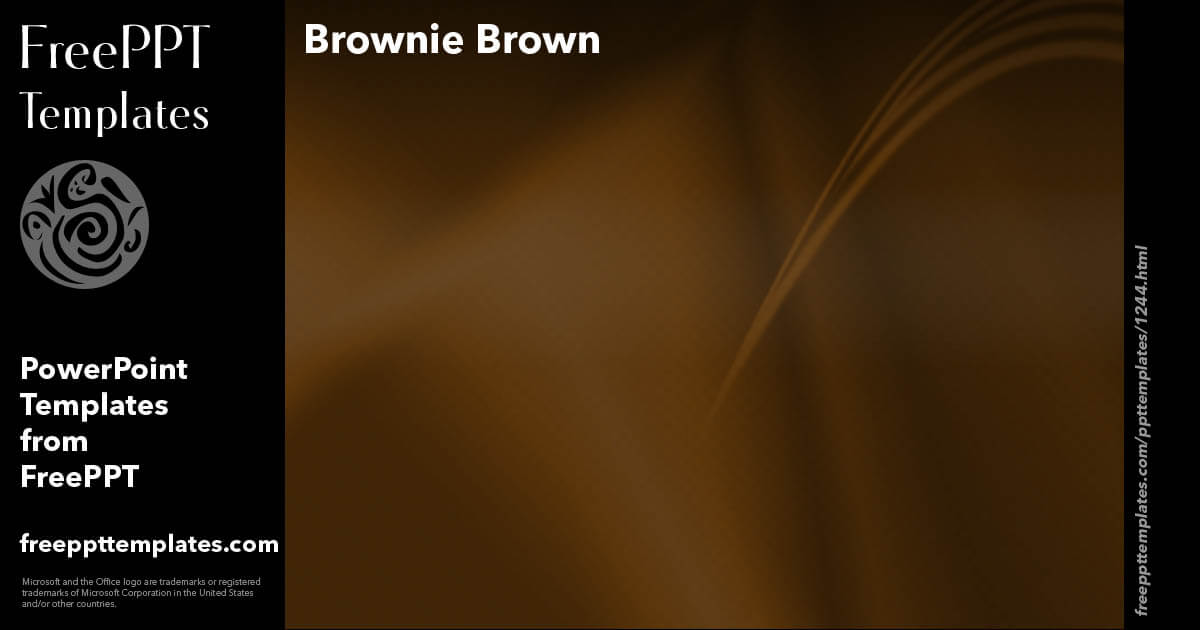 Brownie Brown - PowerPoint Templates