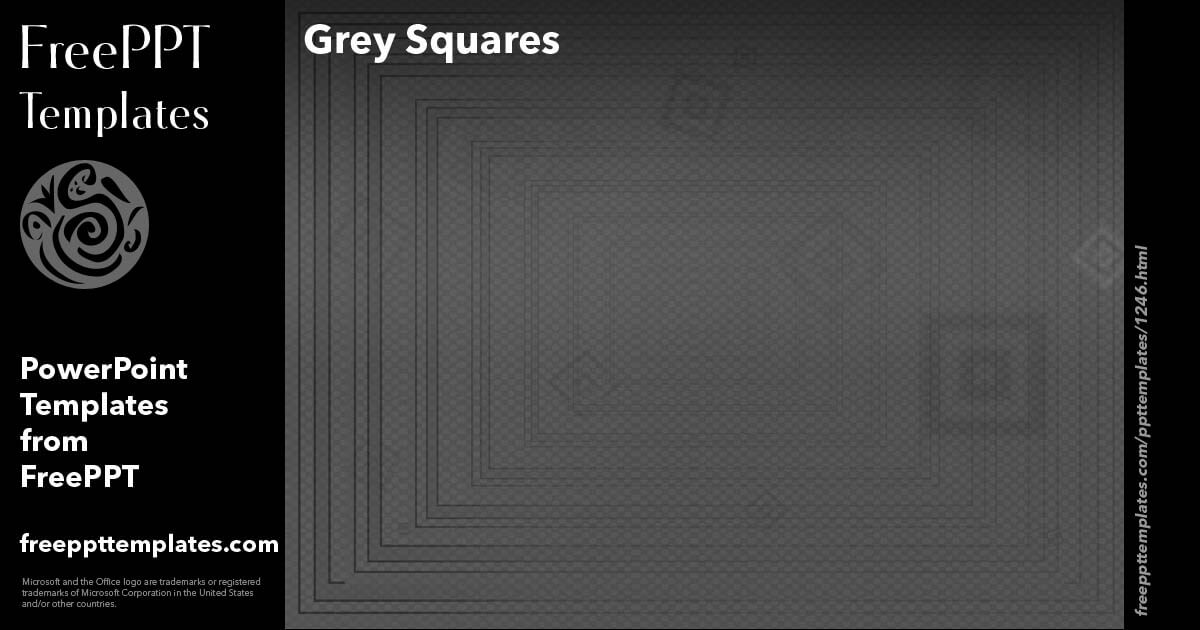 Grey Squares - PowerPoint Templates